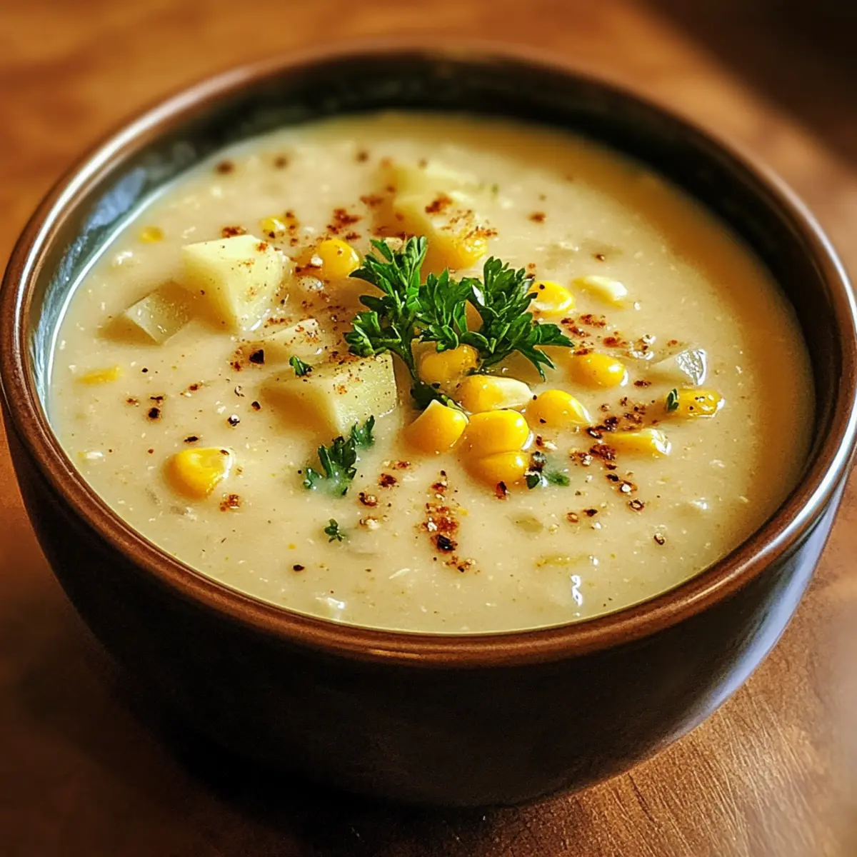 Irresistible Velvety Creamy Sweet Corn & Potato Soup