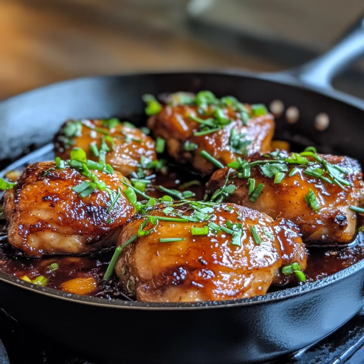 Ultimate Delicious Sticky Honey Soy Chicken Thigh Skillet Recipe
